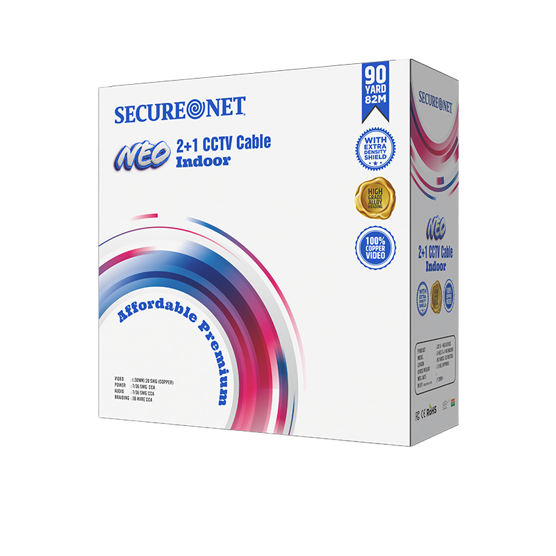 S-NEO 2+1 CCTV Cable (Indoor) - Securenet Technologies Private Limited